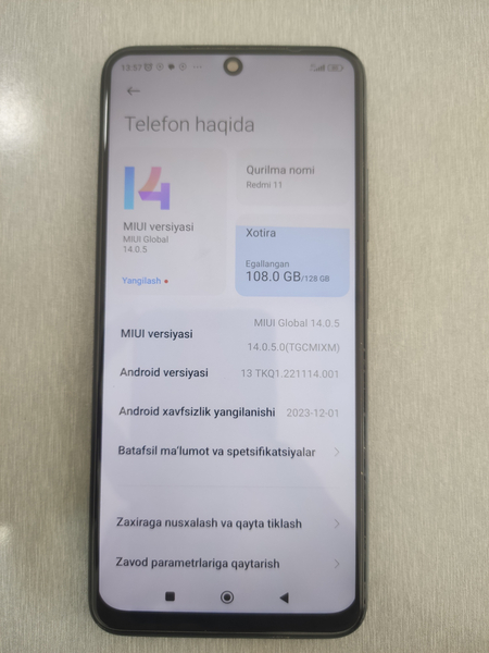 Redmi not 11 6/128 Gb