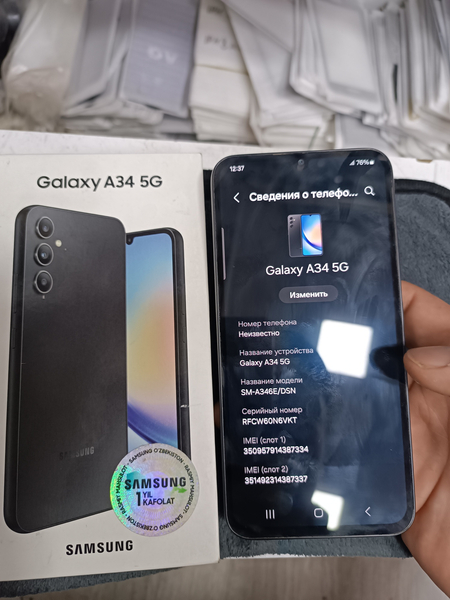 Samsung A34 5J 6/128 gb sotiladi