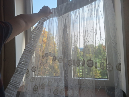 Тюль молочная (с летной) 3.75 × 4