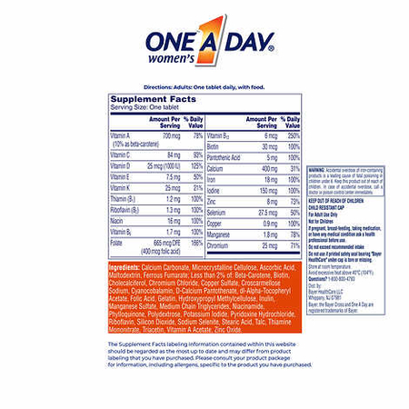One A Day 300 таб Мультивитамины для женщин из Америки