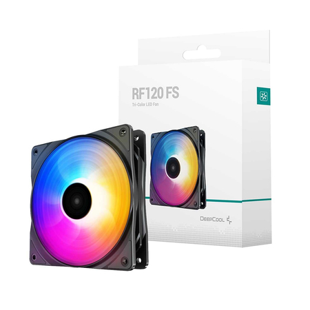 Кулер для кейса Case Cooler Deepcool RF120 FS LED (purple/orange/blue)