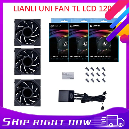 Комплект вентиляторов Lian Li TL LCD ,хаб в комплекте