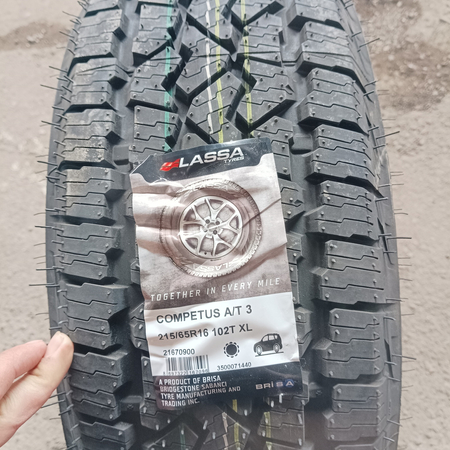 215/65/16 A/T nivaga yoʻl talmas baquvvat balon Lassa Turkiya baloni