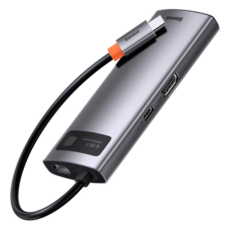 Хаб USB-концентратор Baseus 6in1 CAHUB-CW0G