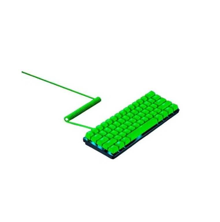 ^ Комплект кейкапов RAZER PBT Keycap + Coiled Cablee - Green