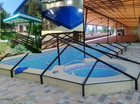 Baner Tent ustanofka qilamiz basseyn yopamiz