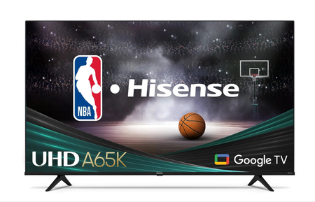 Hisense 55” Class A65 Series 4K UHD Smart Google TV (55A65K) из США