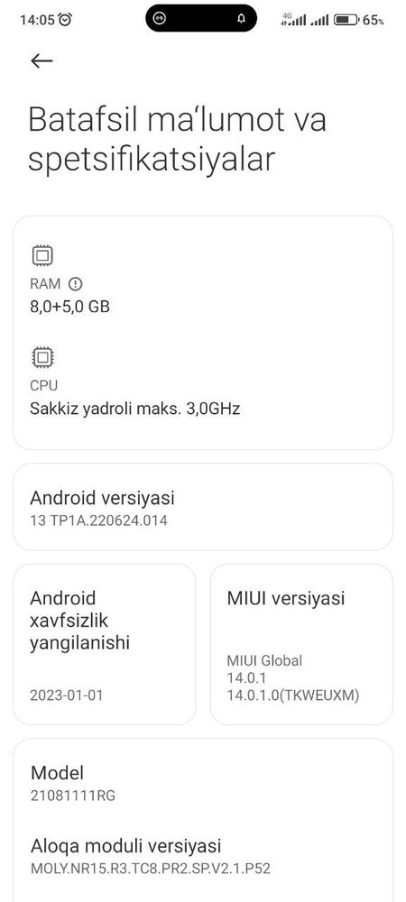 Xiomi 11 t garantiya