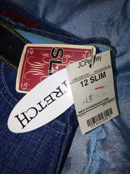 Новые джинсы капри для девочки 10-12 лет JCPenney(США)