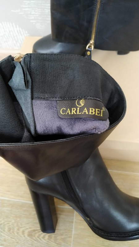 Натуральная кожа Carlabei новые зимние сапоги мех натур размер 39