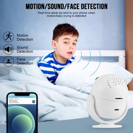 Умная WiFi мини FullHD камера Robot M3, Wifi FullHD kamera