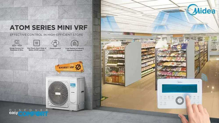 Mini VRF Atom B Midea Toshkentdagi omborda atomB-14 kVt