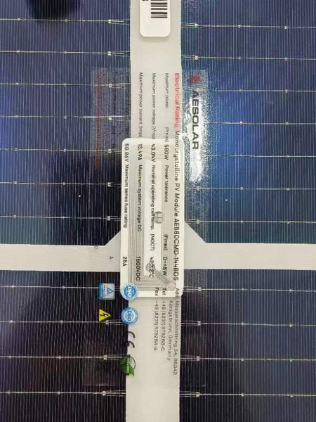 Solar panels with high quality