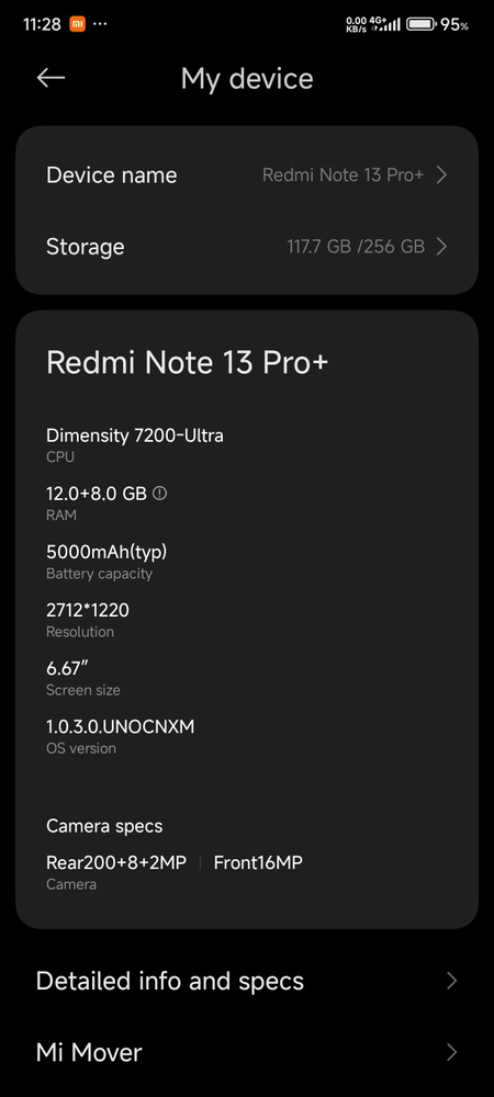 Redmi note 13 pro +5g 12+8 ga 256 gegabay