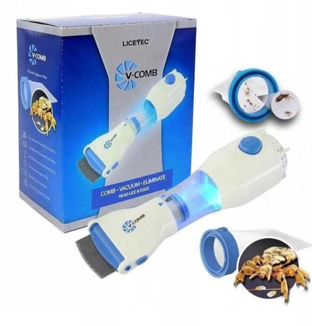 Расческа V-Comb-Вакуум-Устранение-Яйцо Вши и яйца