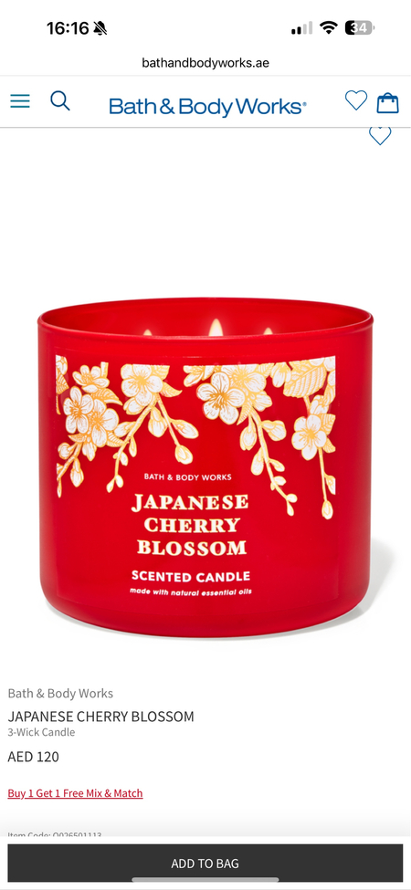 Арома свечи от Bath and body works с 3мя фителями