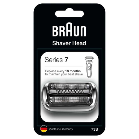 Сетка и режущий блок 73S для электробритв Braun Series 7 в упаковке.