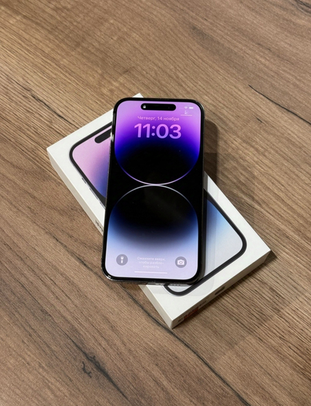 Iphone 14 pro purple ideal sotiladi