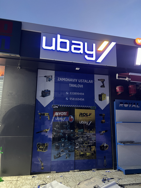 Reklama xizmati bukva baner orakal setka tashqi reklama