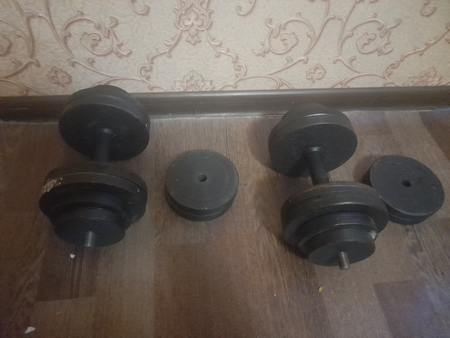 Gantel 20kg Dan har biri, bir juft 40 kg