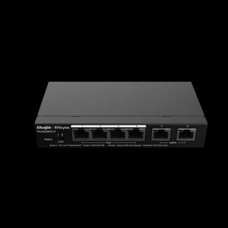 6-порт. гигабит управляемый PoE смарт-коммутатор Ruijie RG-ES206GC-P