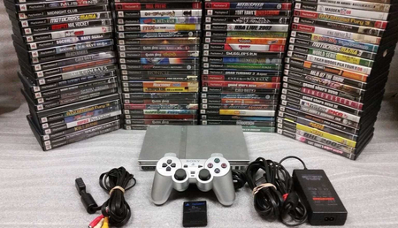 1970 записанных  игр на игровую приставку Sony PS 2