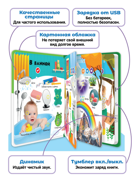 Интерактивная игрушка для детей Нажималка - Я и Мир Вокруг
