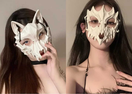 костяные маски для фотосессий и образов