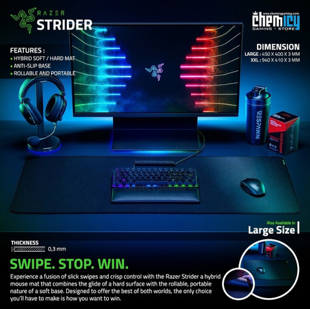 Топ! Коврик RAZER STRIDER XXL (Размер 940×410×3мм)