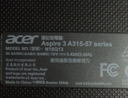 Kompyuter Aspire3 A315-57