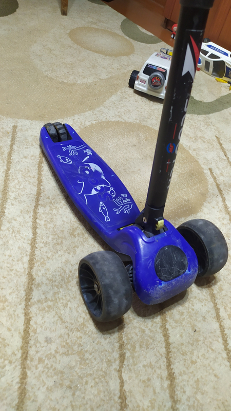Детский самокат Scooter, колеса гелевые