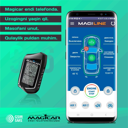 Magiline, Magicar 906 signalizatsiyalari uchun gsm modul.
