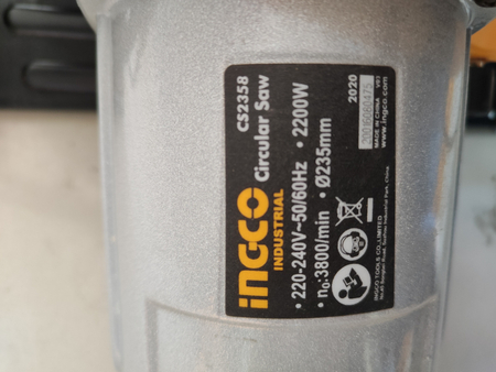 Циркулярная пила INGCO CS2358 INDUSTRIAL 235х25.4 мм 2,2 кВт
Циркулярн