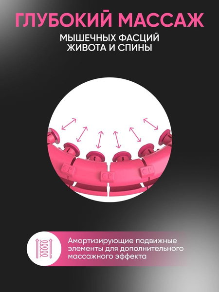 Обруч массажный для похудения и Хула-хуп утяжеленный