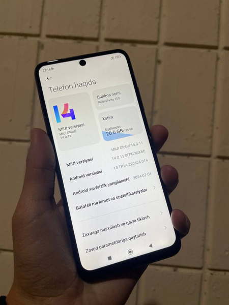 redmi note 10S 128Gb