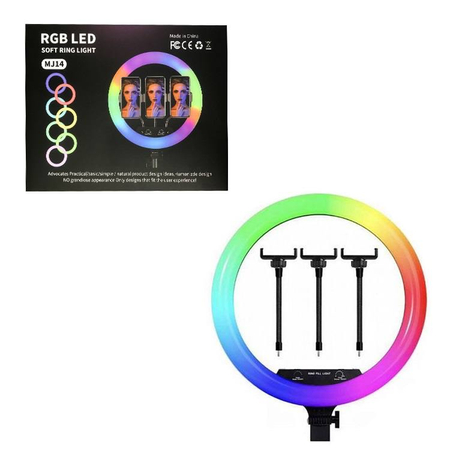 Rgb kolsevaya lampa shtativli лампа кольцевая подсветка ргб штативом