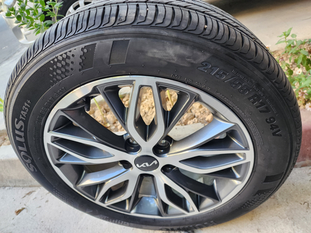 Diska Balon Kia K5 original R17 baloni kumho solus koreyski yangi dis