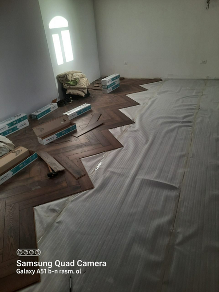 Shlipovka pol parket tarket laminat teramiz
