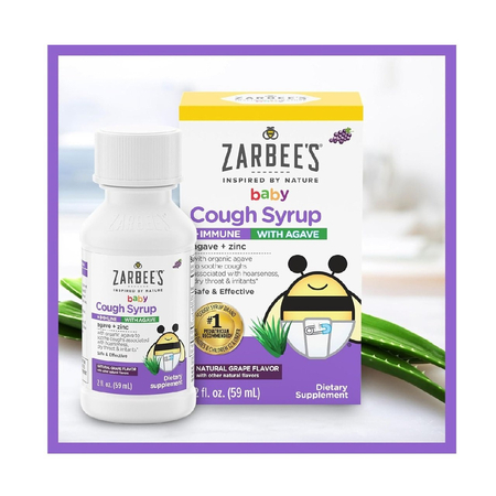 Детский сироп от кашля Zarbee's + иммунитет с органической агавой + ци