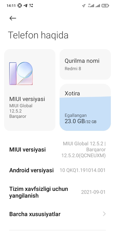 Redmi 8 sotiladi