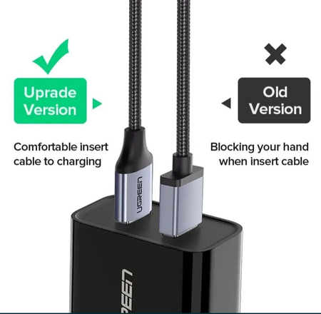 UGREEN USB кабель 3А нейлоновый кабель USB Type-C для быстрой зарядки