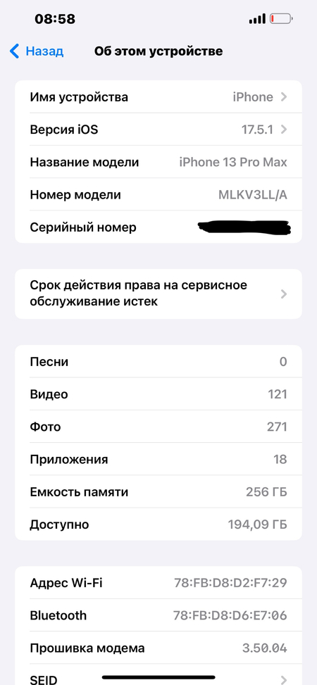 Iphone 13 pro max 256 Gb