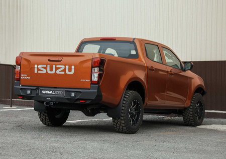 Силовой задний бампер RIVAL для ISUZU D-MAX (2021-) (BLACK)