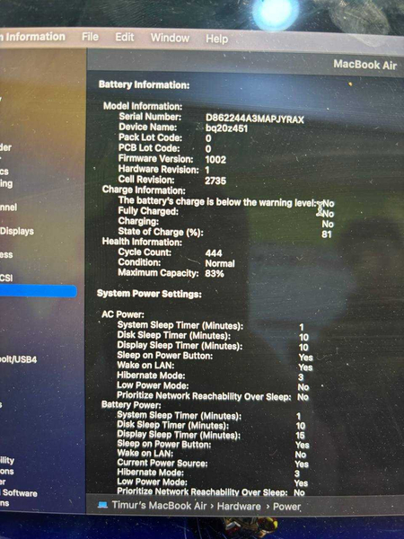 Macbook Air M1 (2020)
