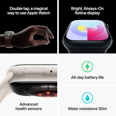 Apple Watch Series 9 41mm Starlight! Новые в запечатанной коробке!