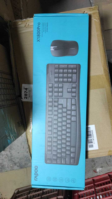Клавиатура + мышка WL Rapoo X 1800 PRO   (черный)          (NT4495)