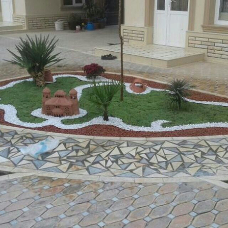 Gul gazon lanshaf dizzayin