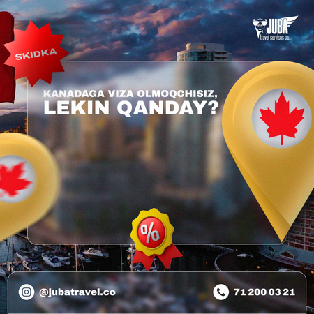 Kanadaga viza olishingizda yordam beramiz