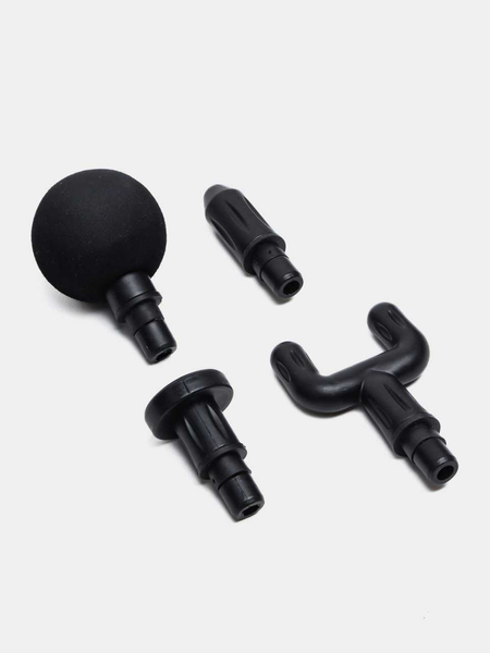 Массажный пистолет для тела Massage Gun, с 4 насадками