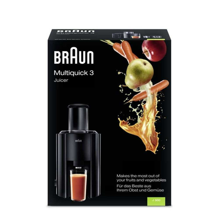 Соковыжималка Braun Multiquick 3 J300BK черная/ sokovijimalka
